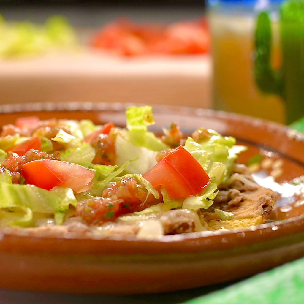 Bean Tostadas - Los Foodies Magazine